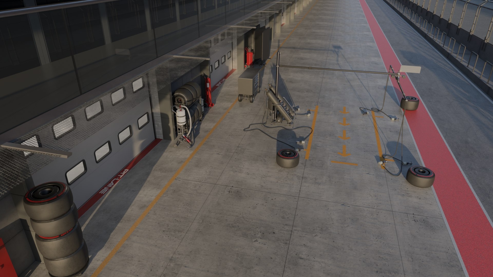 RACING TEAM PIT STOP AREA 3D - TurboSquid 2343949