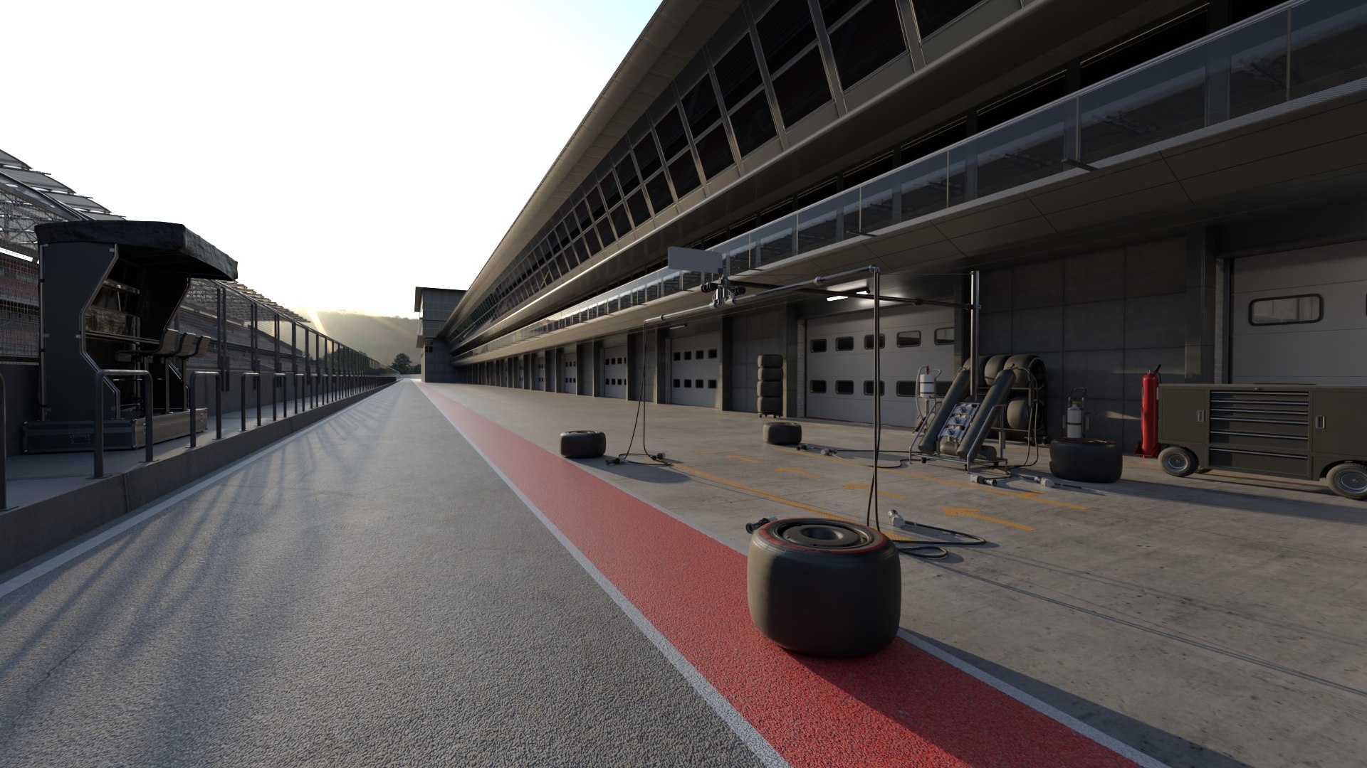 RACING TEAM PIT STOP AREA 3D - TurboSquid 2343949