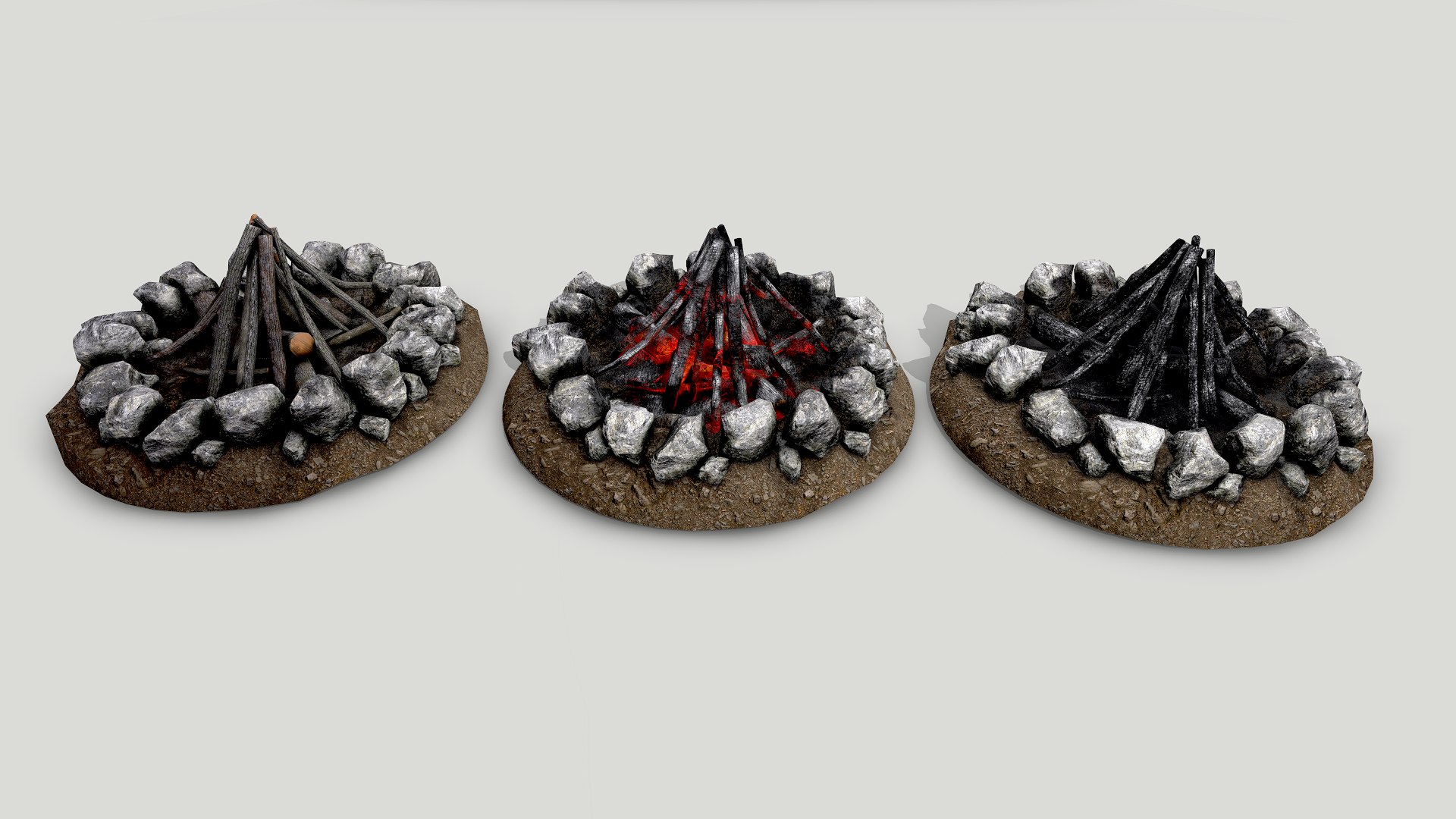 3D Camp Fire Pack model - TurboSquid 1992677