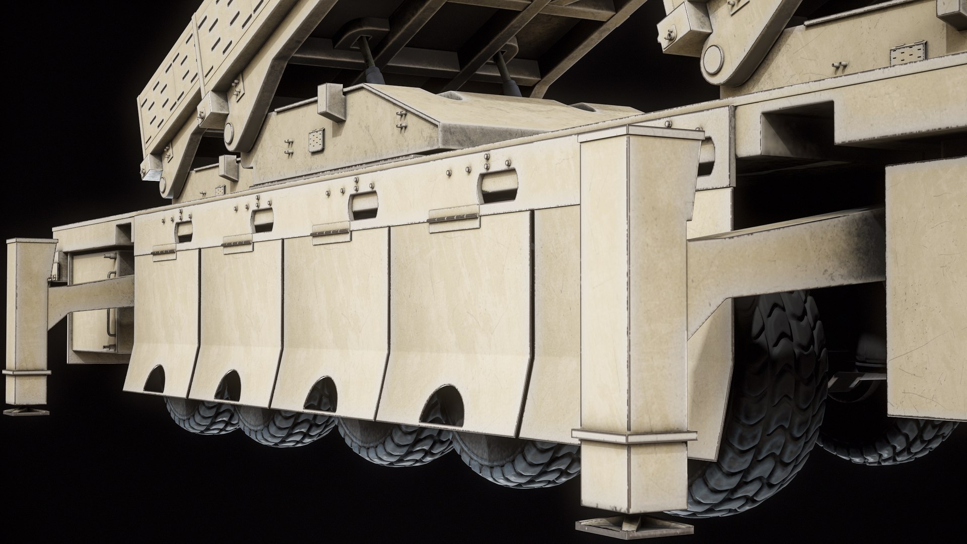 Roketsan Jobaria TR-122 Defense Rocket System Rigged PBR 3D model ...