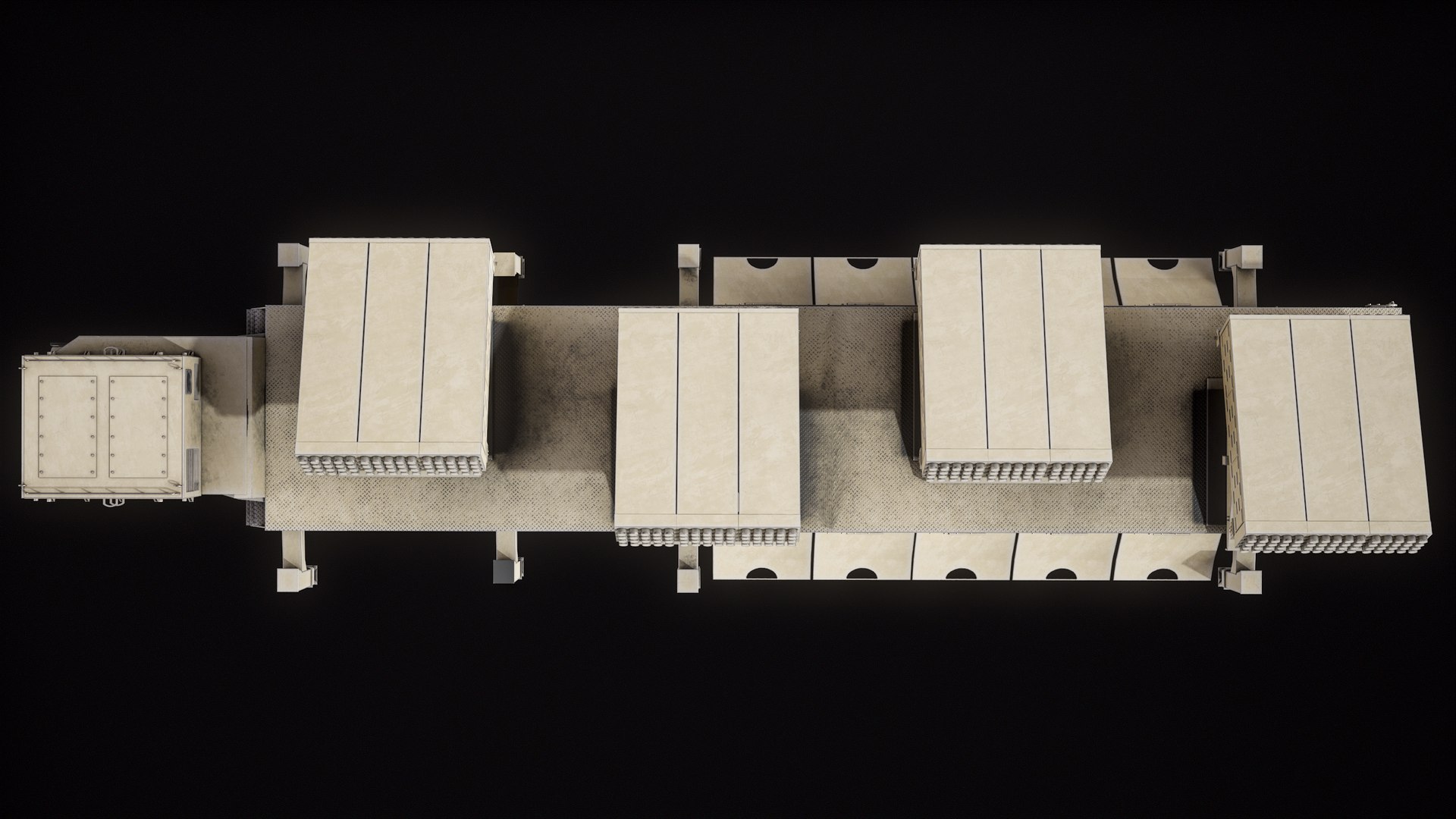 Roketsan Jobaria TR-122 Defense Rocket System Rigged PBR 3D model ...