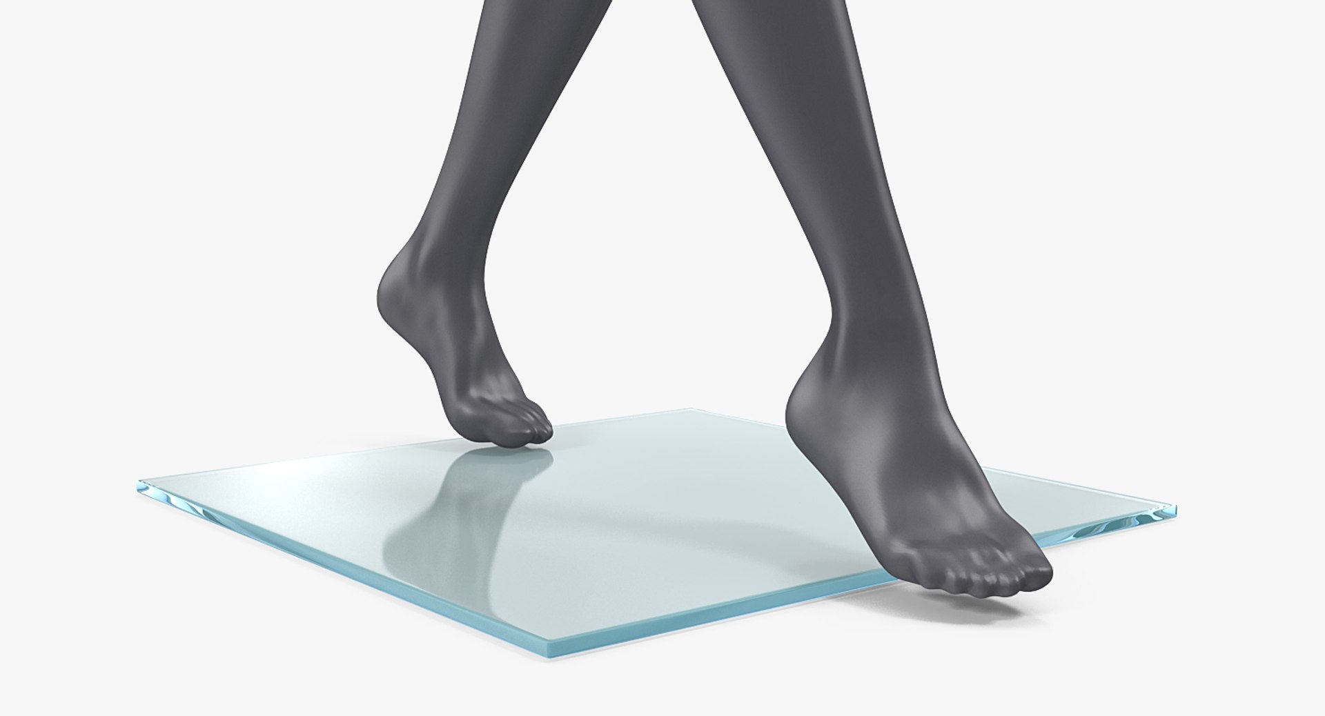 3D female dark grey mannequin - TurboSquid 1415779