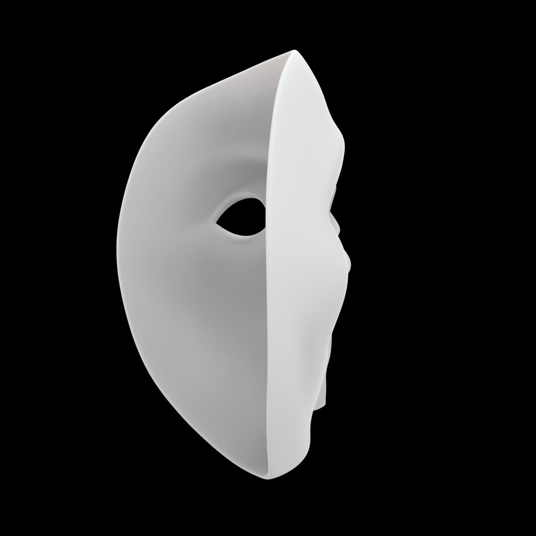 Shocked Expression Mask 3D Print Model Expression Of Awe 3D Model ...
