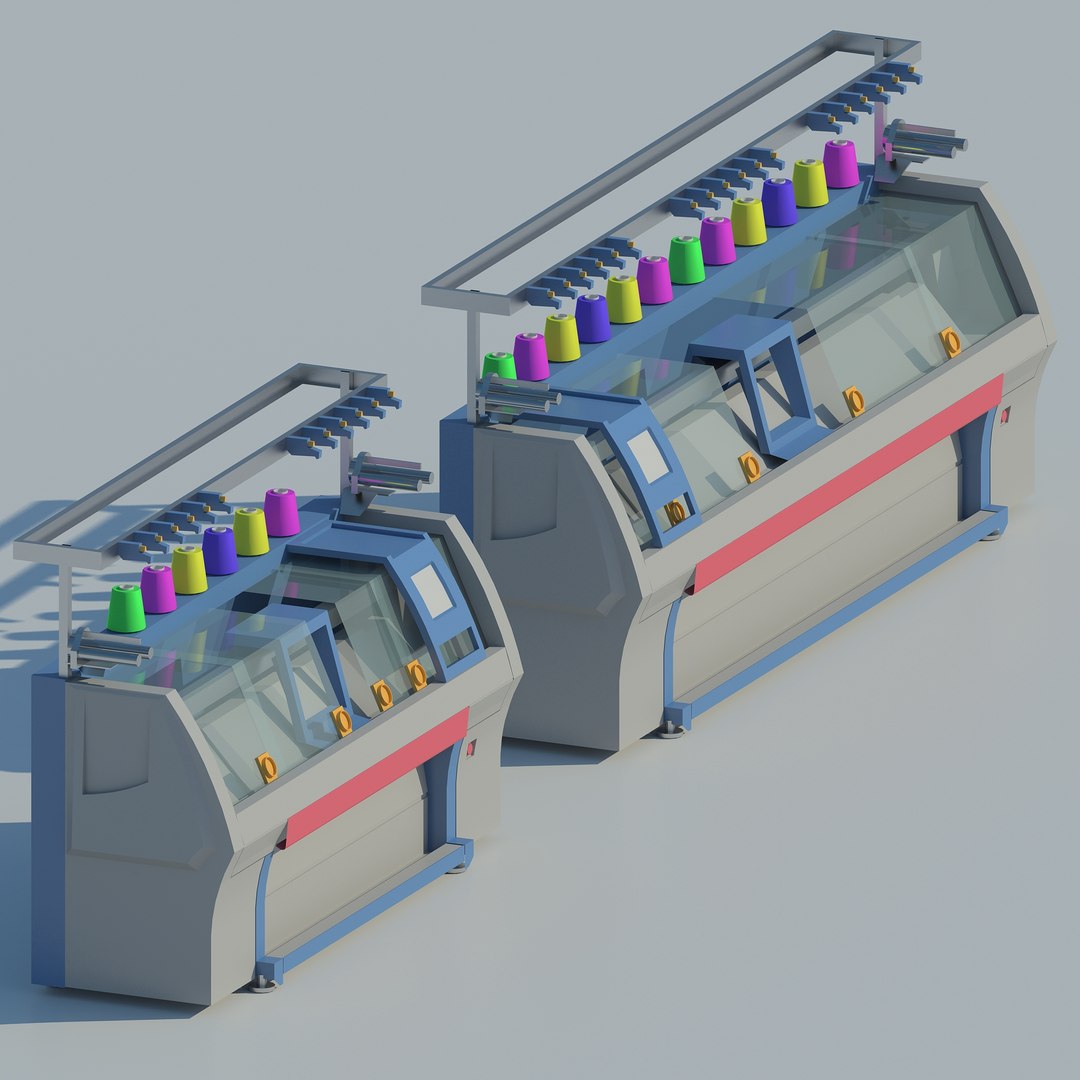 3D Model Industrial Knitting Machine - TurboSquid 1494529