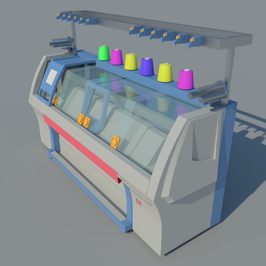 3D Model Industrial Knitting Machine - TurboSquid 1494529