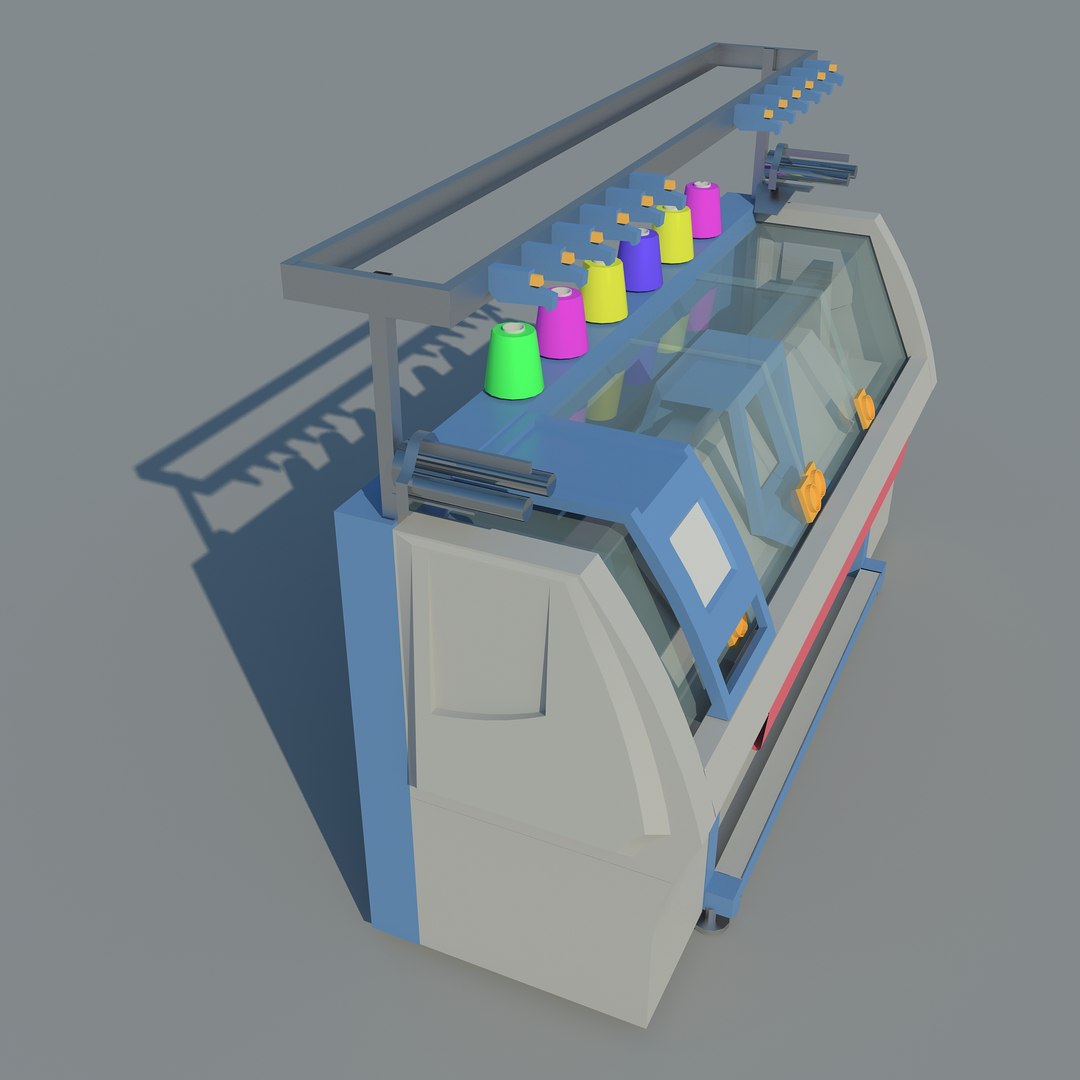 3D Model Industrial Knitting Machine - TurboSquid 1494529