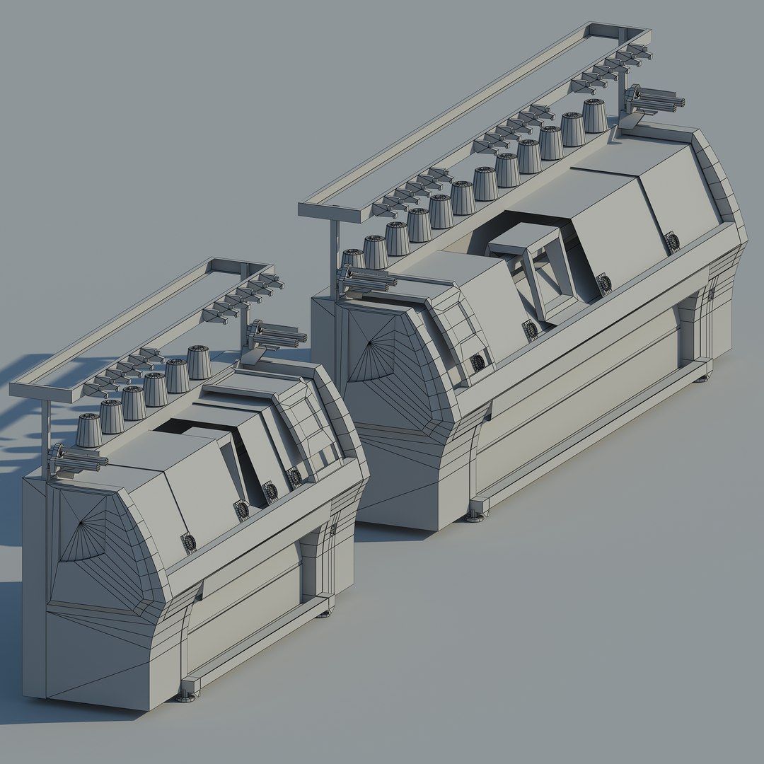 3D Model Industrial Knitting Machine - TurboSquid 1494529