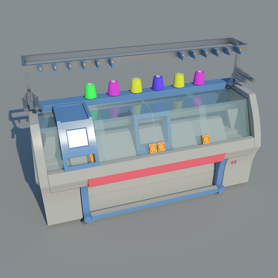3D Model Industrial Knitting Machine - TurboSquid 1494529