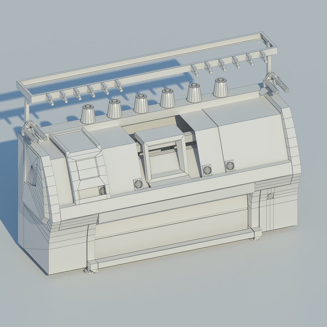 3D Model Industrial Knitting Machine - TurboSquid 1494529