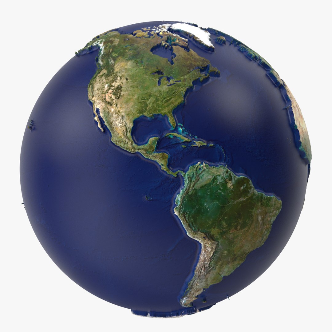 3D Topographic Earth Globe - TurboSquid 2039691