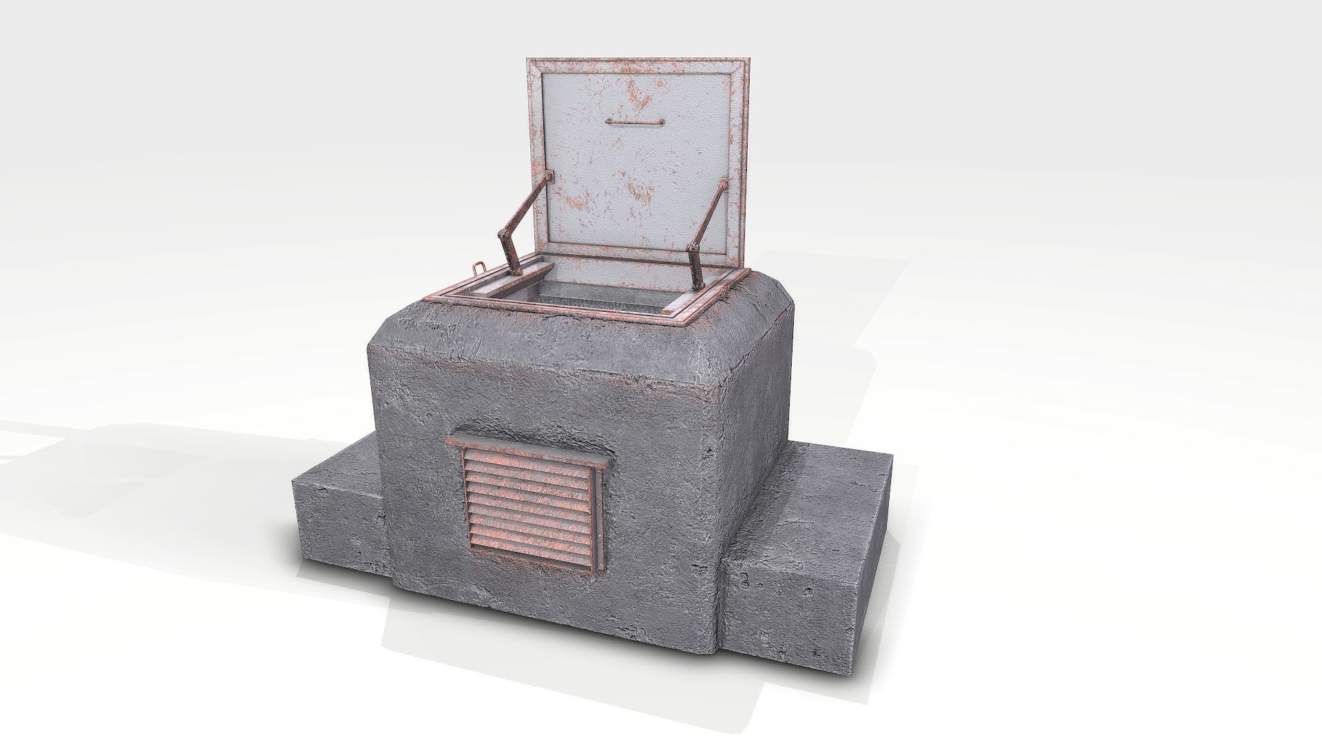 Old Bunker Entrance 3D Model - TurboSquid 1993114