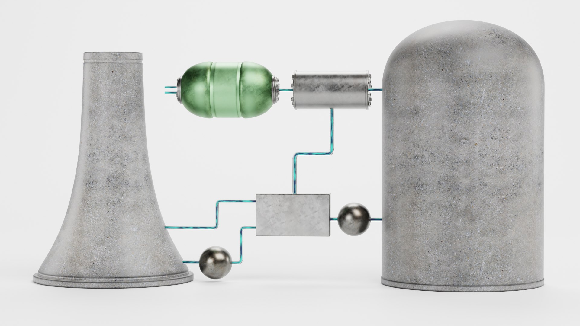 Nuclear Reactor - Animated Power Plant 3D Model - TurboSquid 2368026