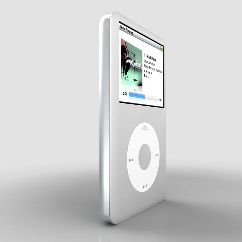 apple ipod classic 3d model