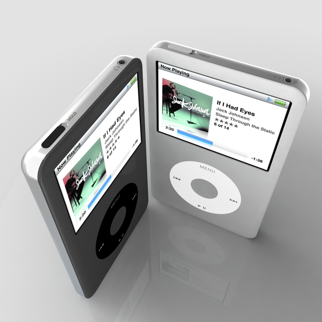 apple ipod classic 3d model