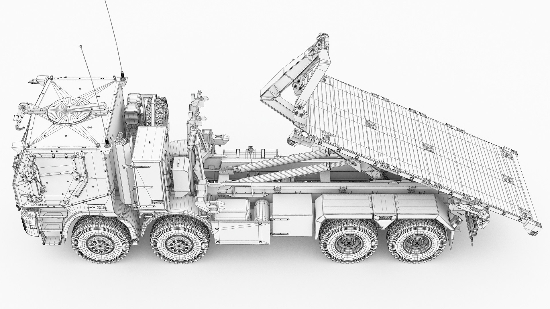 Generic Military Truck 8x8 Multilift Model - TurboSquid 2424025