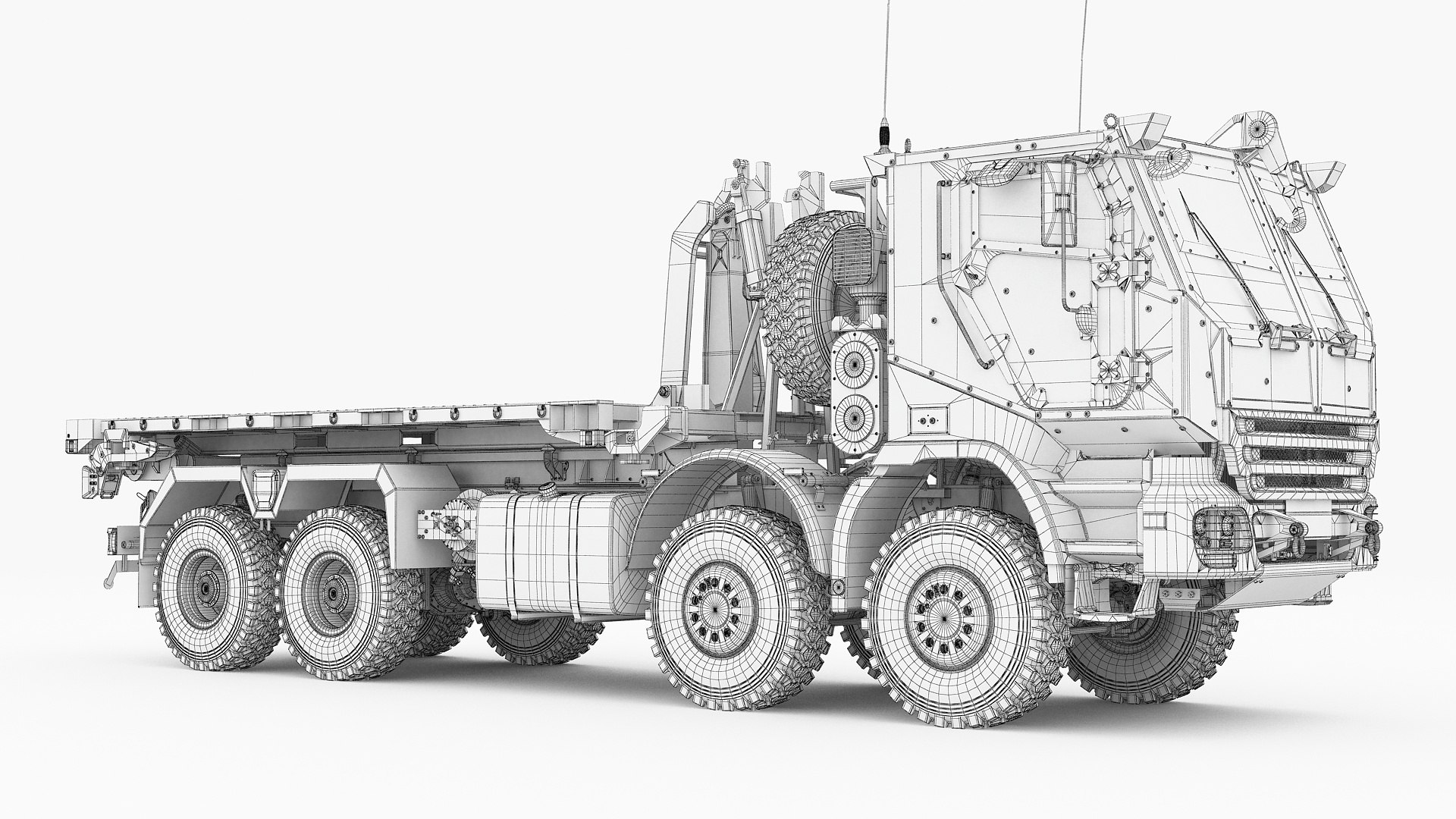Generic Military Truck 8x8 Multilift Model - TurboSquid 2424025