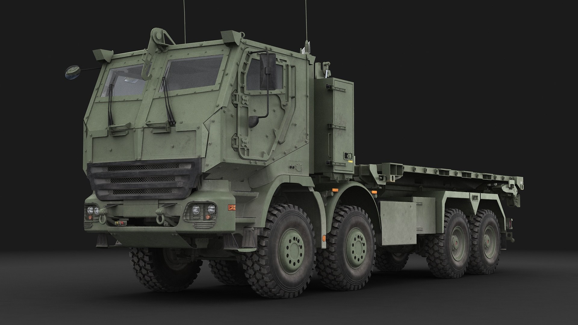 Generic Military Truck 8x8 Multilift Model - TurboSquid 2424025