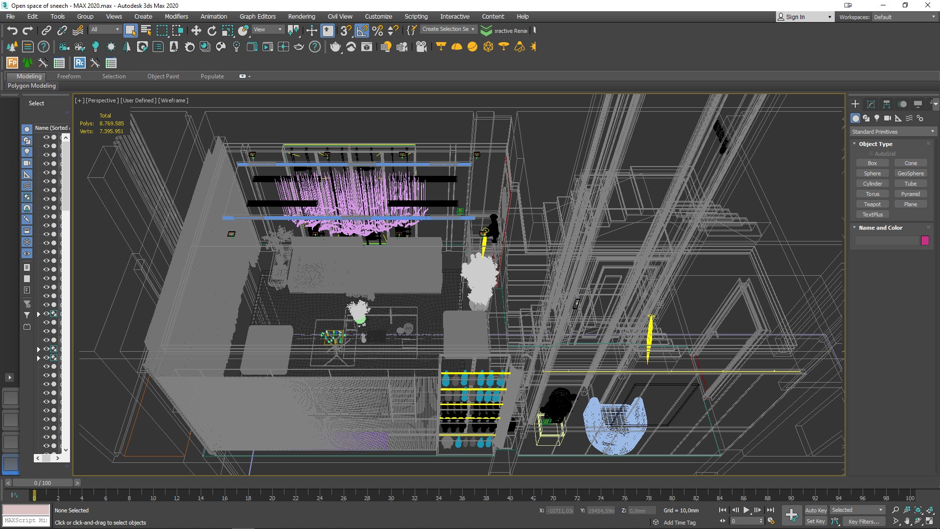 3D Golden Prosperity Estate - Living Of Sneech 01 - MAX FBX OBJ SKP ...