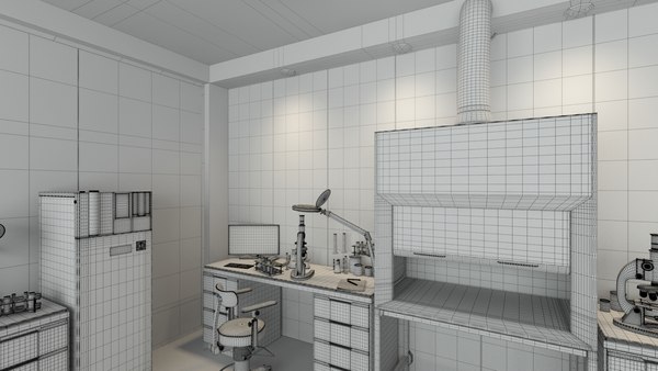 Scientific laboratory 3D model - TurboSquid 1505230