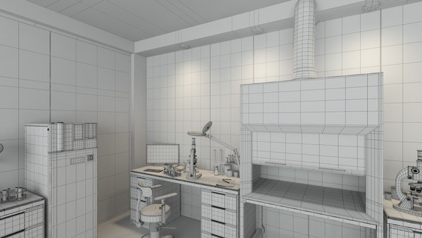 Scientific laboratory 3D model - TurboSquid 1505230