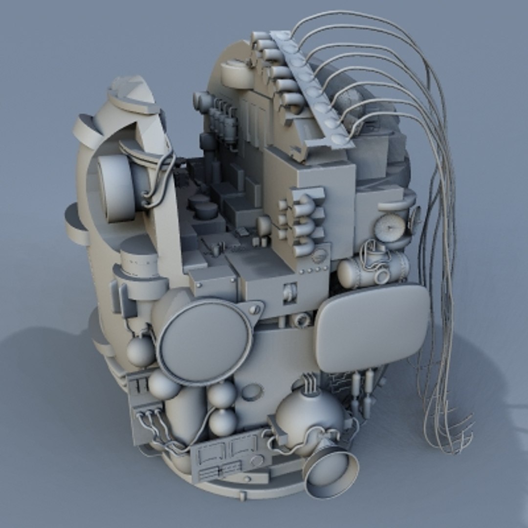 maya robot head