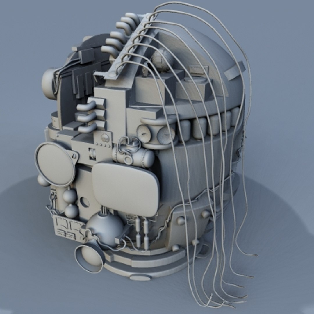 maya robot head