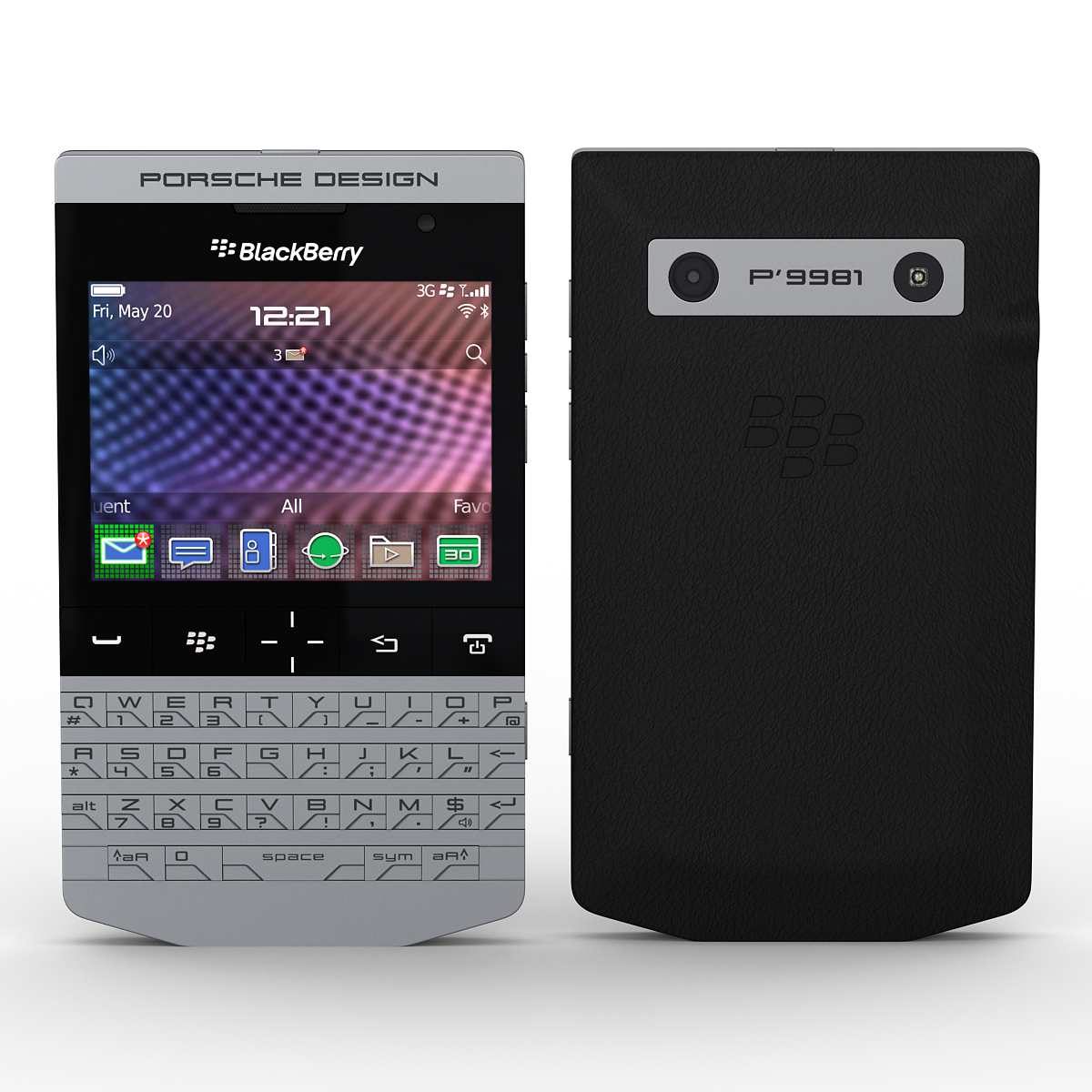 3d blackberry pda 9981 model