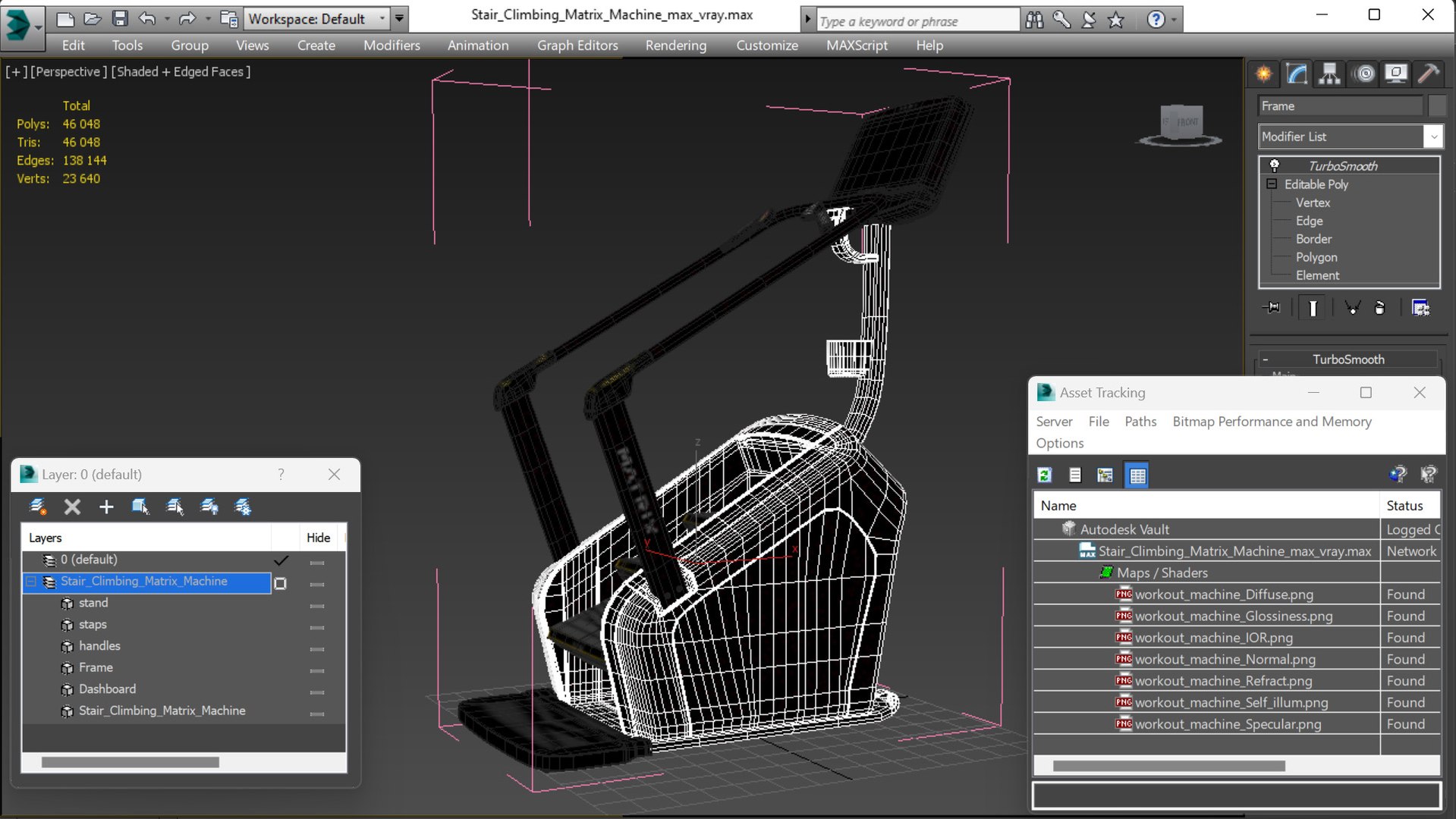 3D Stair Climbing Matrix Machine Model - TurboSquid 2063829