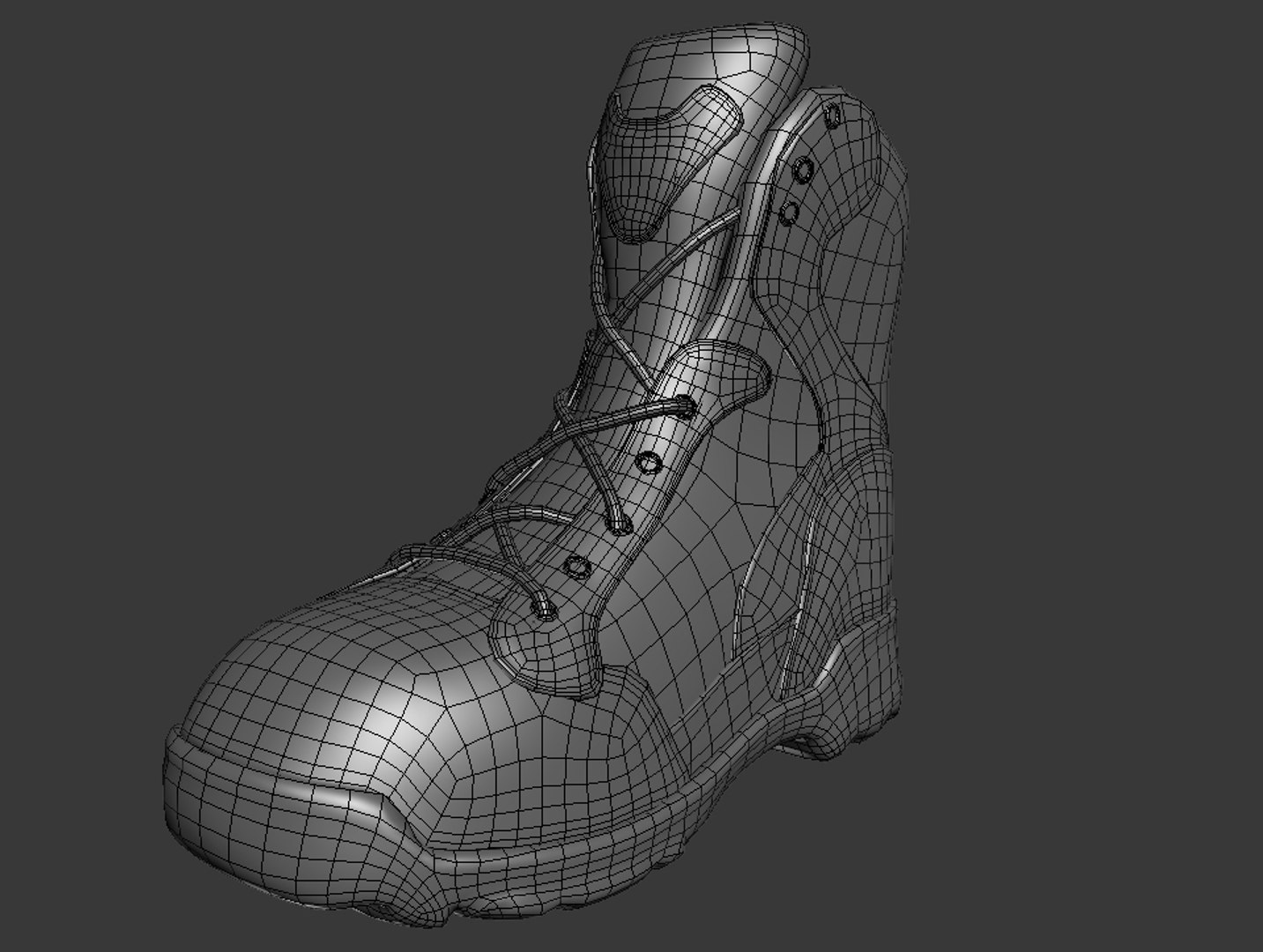 3d realistic boots