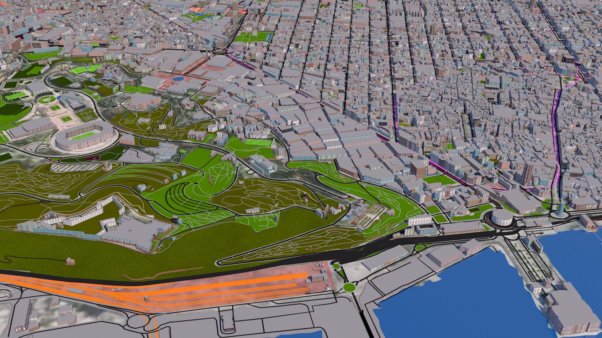 Barcelona city of Spain 2021 model - TurboSquid 1717651