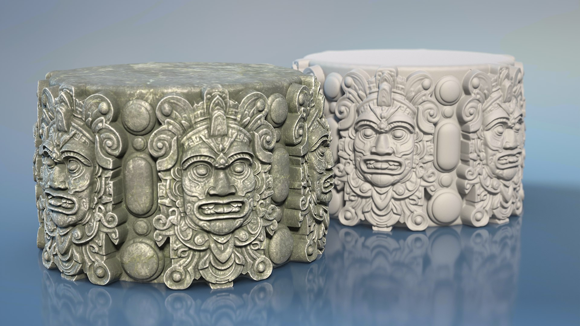 20 High Poly Mayan Pillar Temple Modular - 240405 3D Model - TurboSquid ...