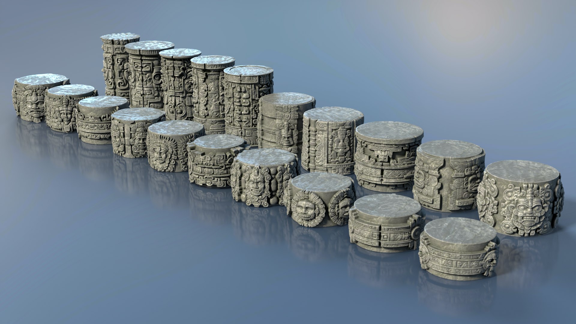 20 High Poly Mayan Pillar Temple Modular - 240405 3D Model - TurboSquid ...