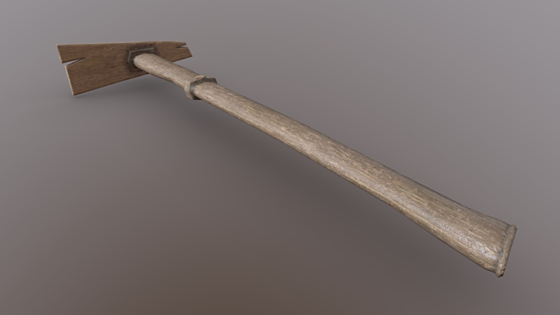 3D Model Hoe - Wood - TurboSquid 2163882