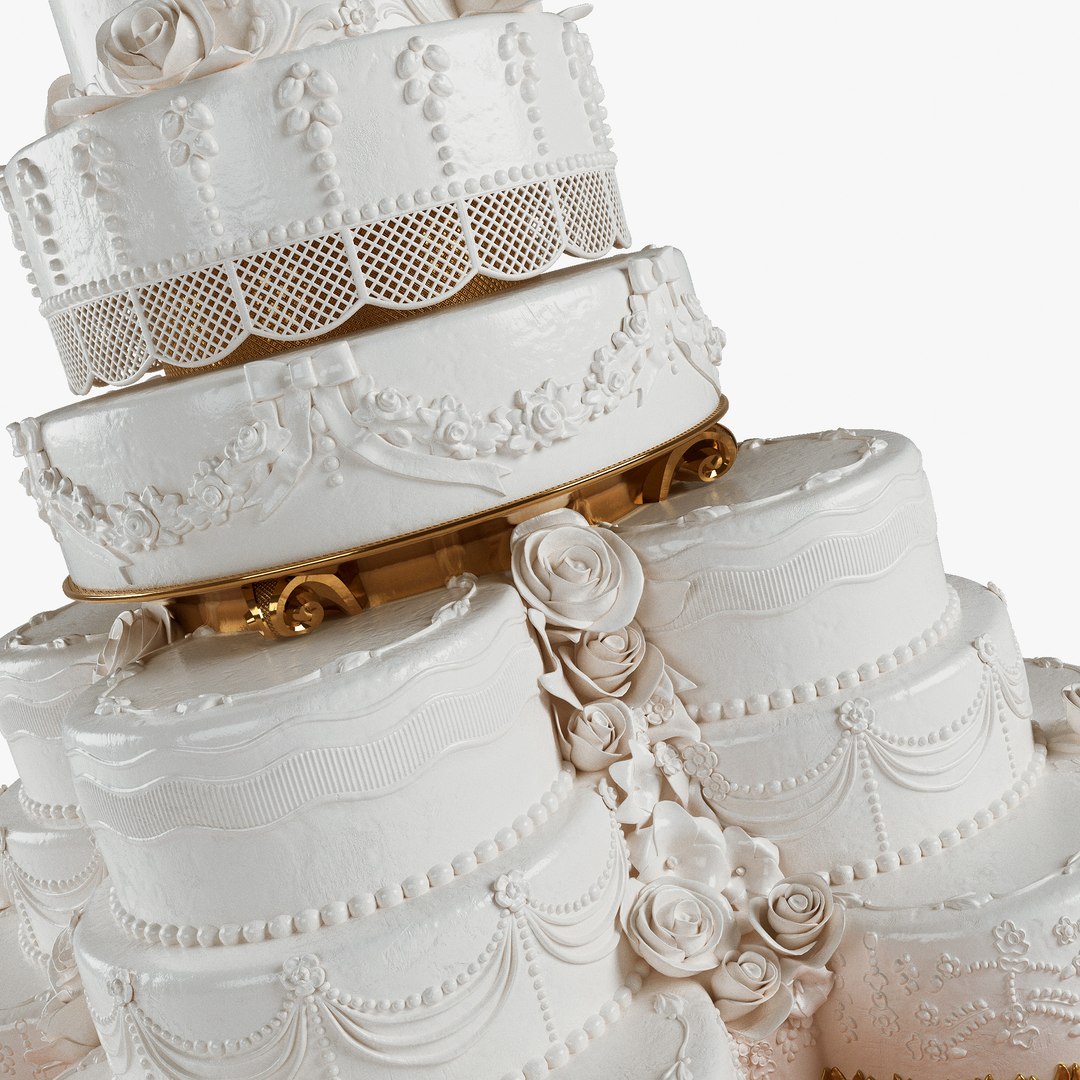 The Wedding Cake 3D Model - TurboSquid 2017713