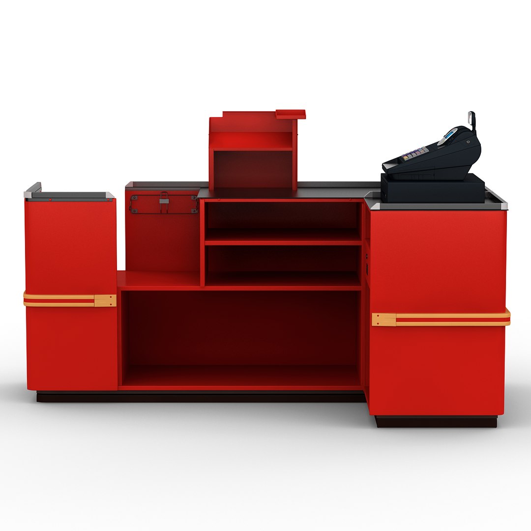3d Model Of Cash Counter 6