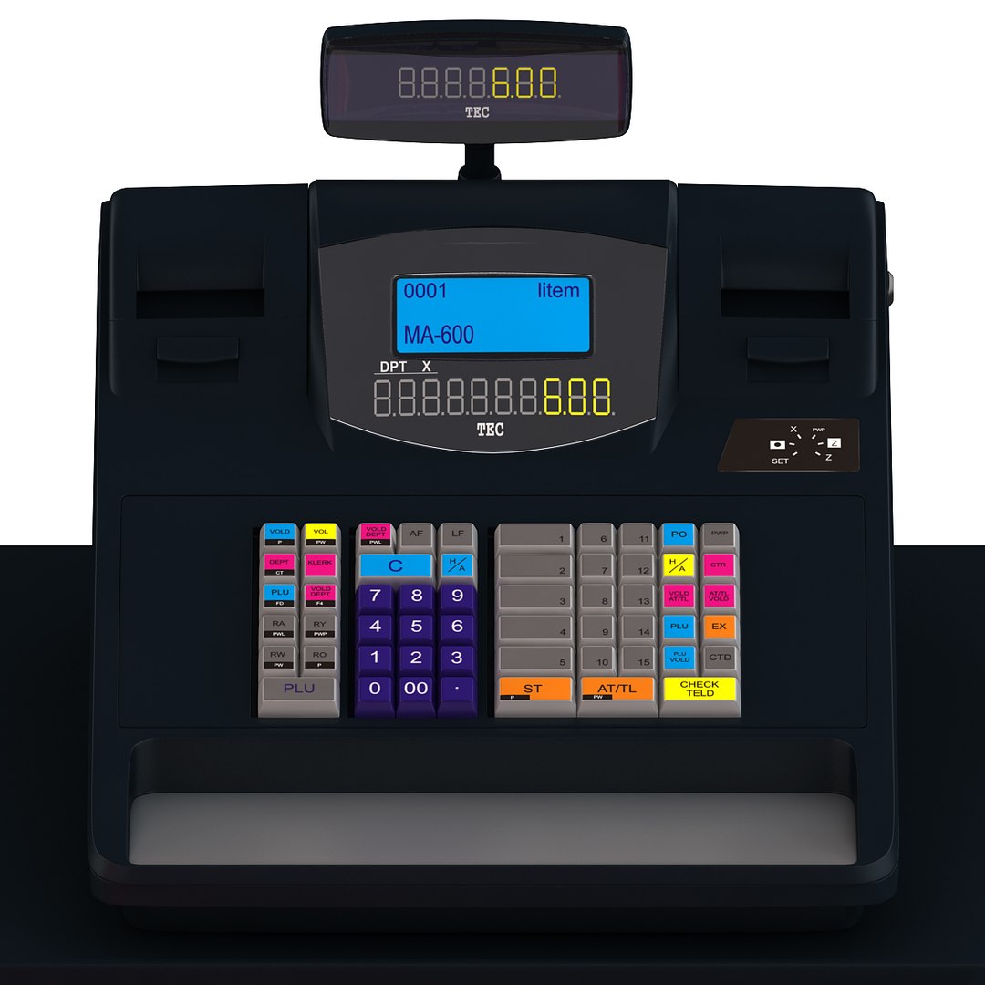 3d Model Of Cash Counter 6