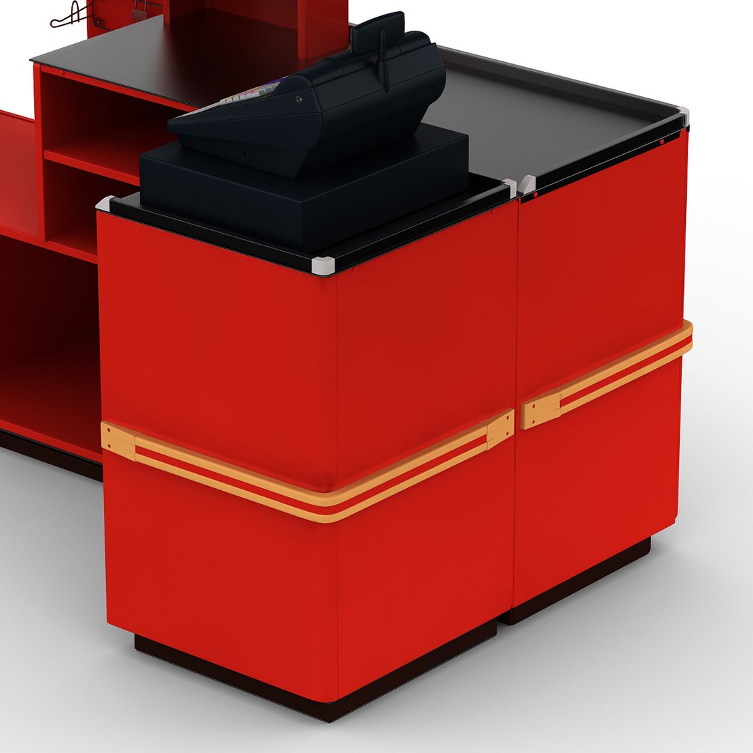 3d Model Of Cash Counter 6