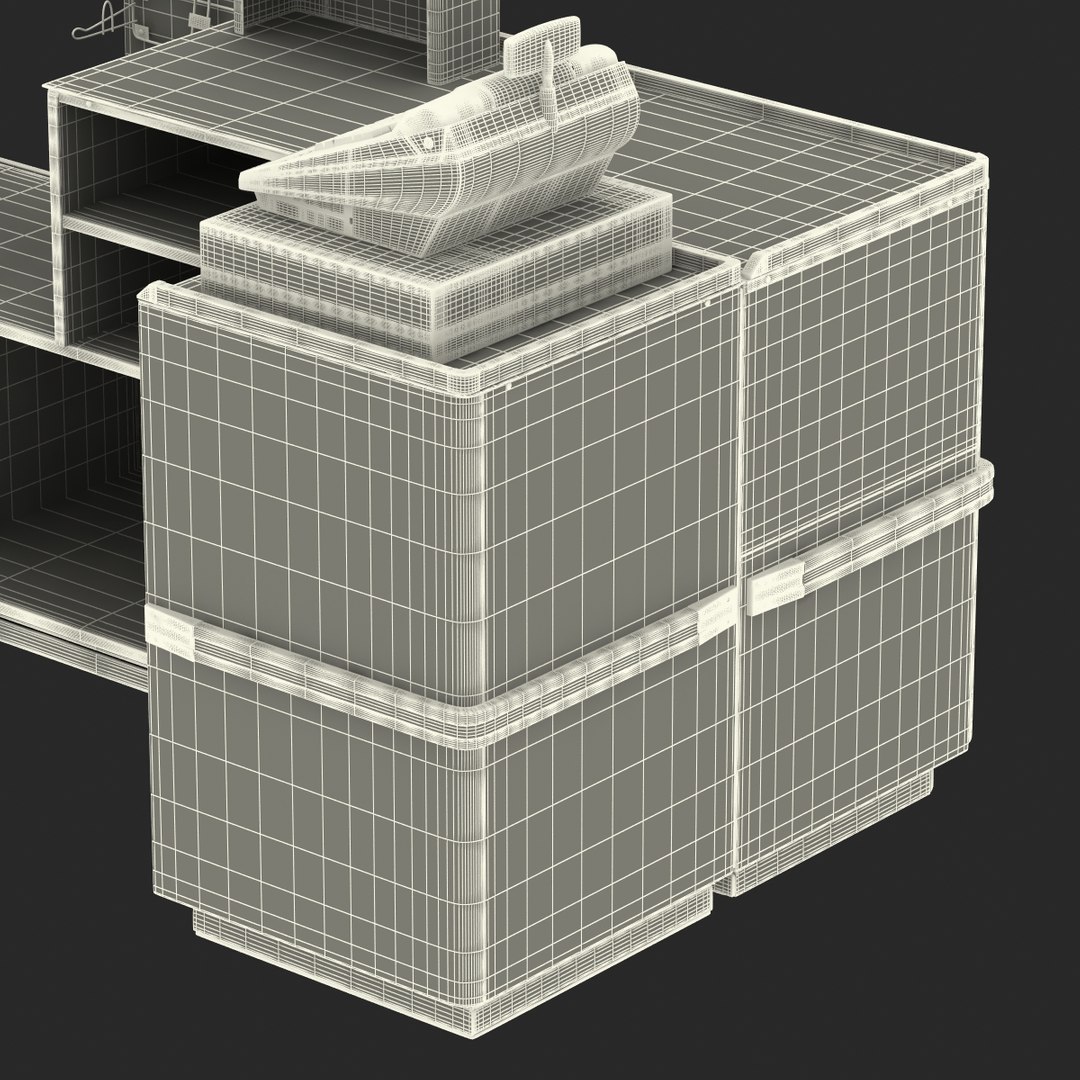 3d Model Of Cash Counter 6