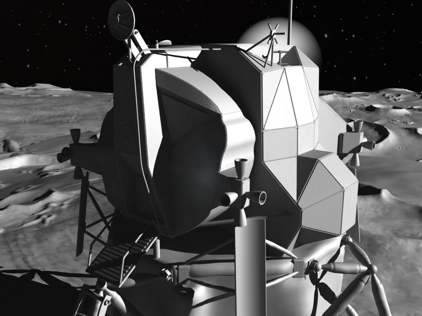 3d Nasa Apollo Lunar Model