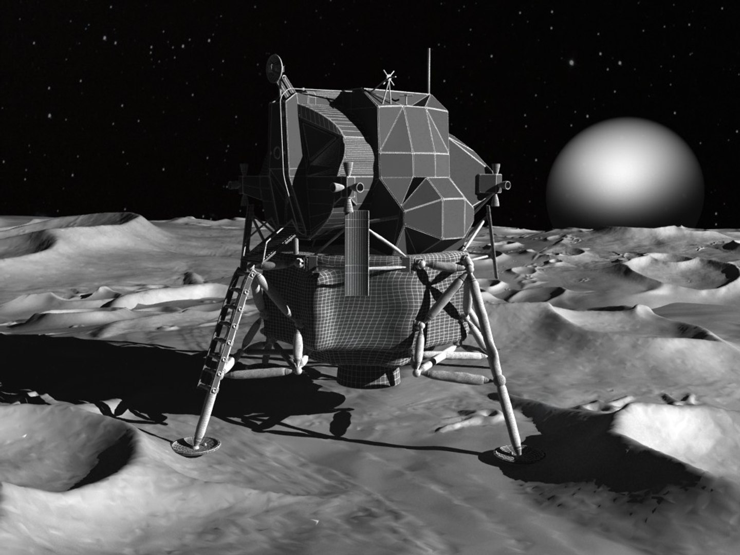 3d Nasa Apollo Lunar Model