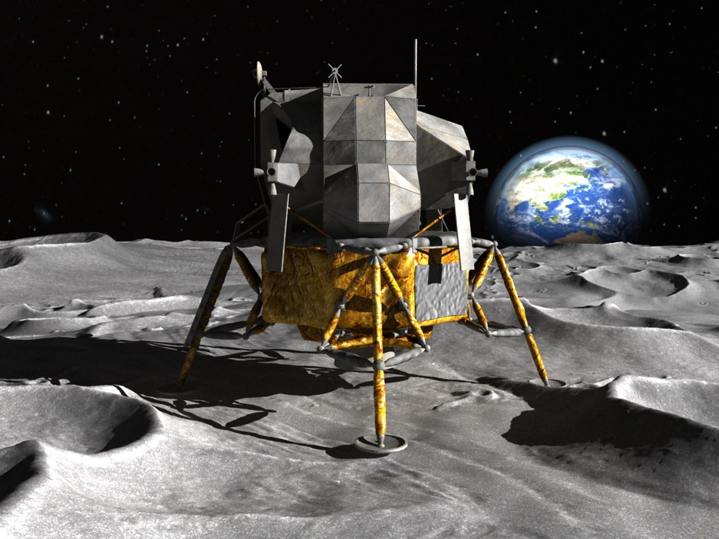 3d Nasa Apollo Lunar Model