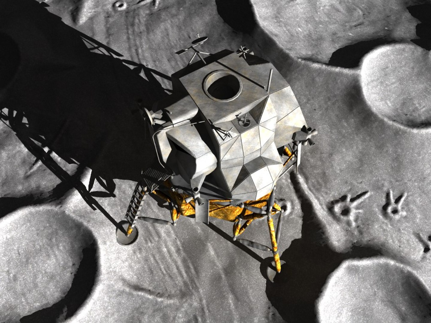 3d Nasa Apollo Lunar Model