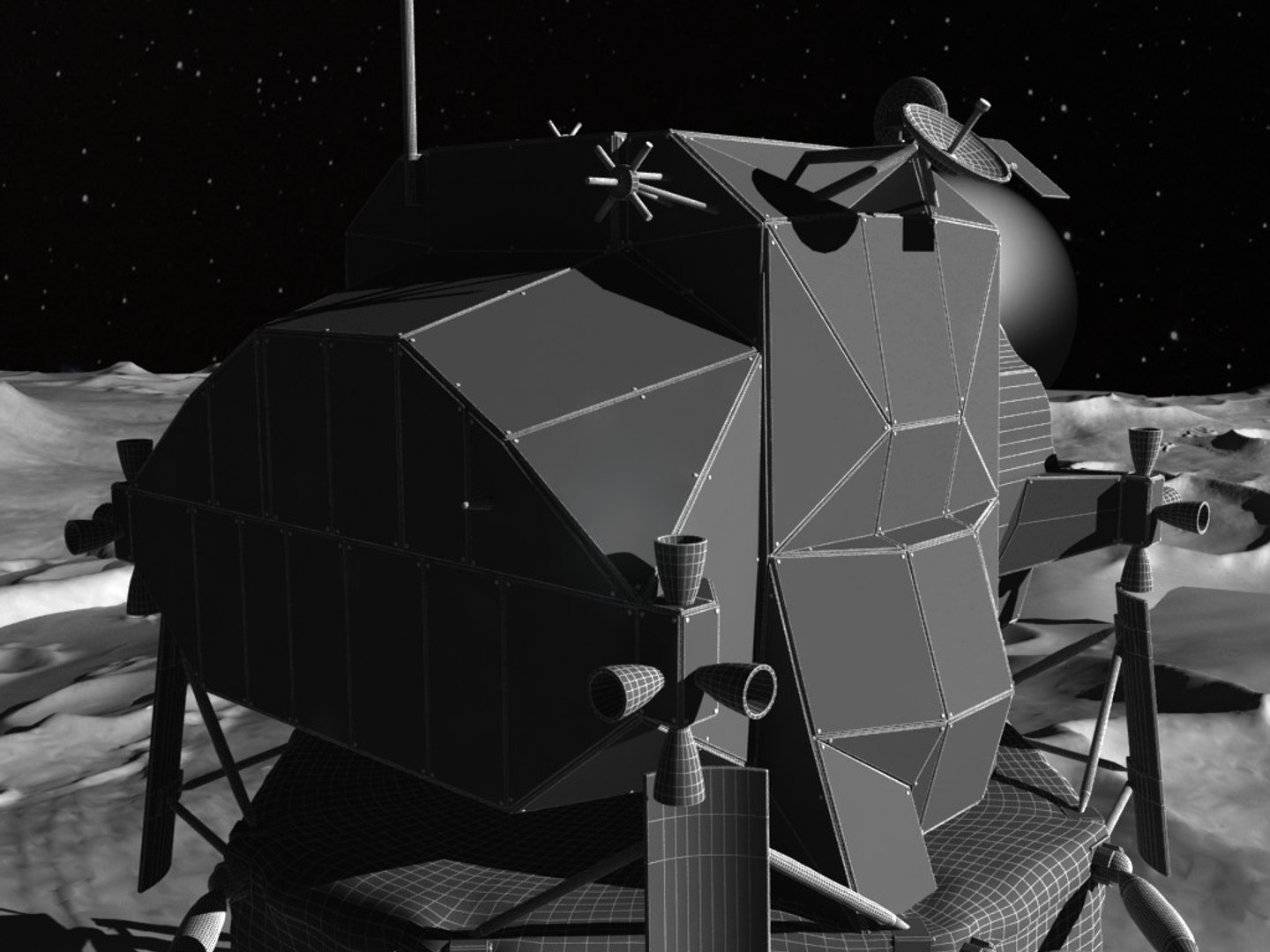 3d nasa apollo lunar model