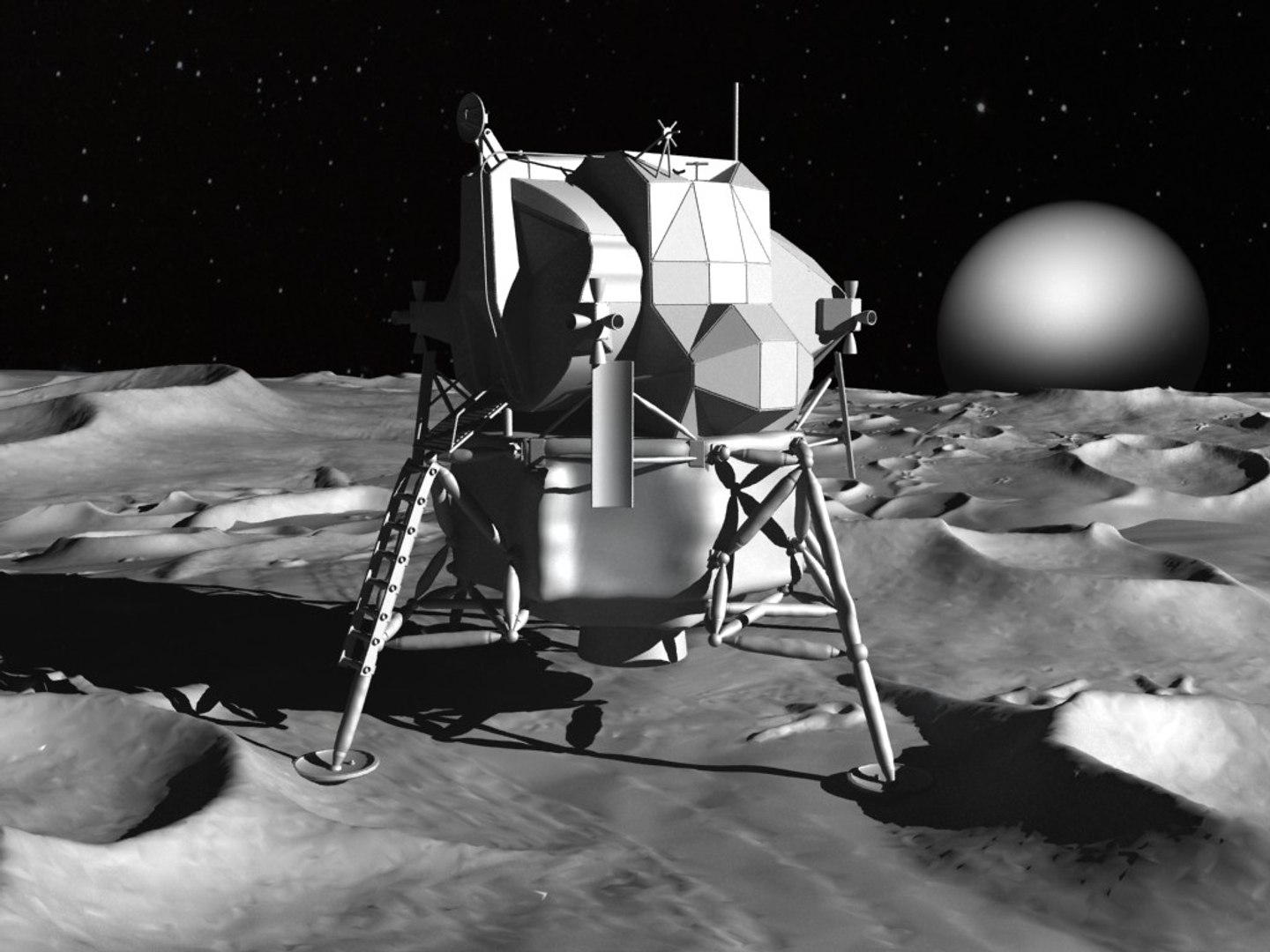 3d Nasa Apollo Lunar Model