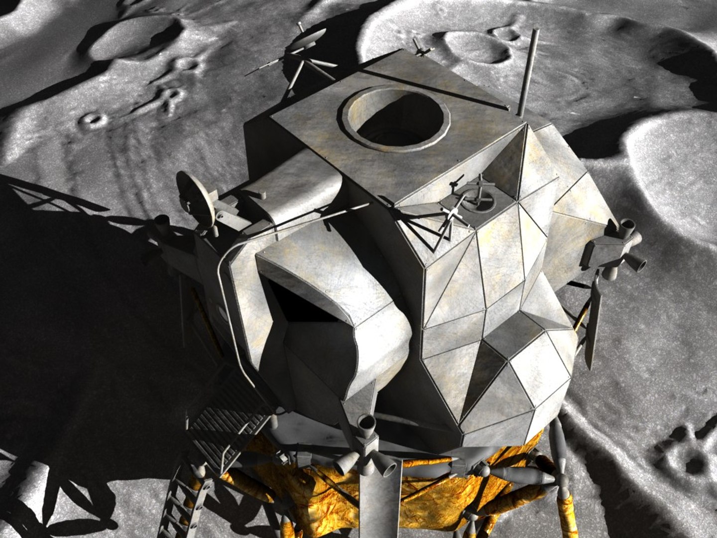 3d Nasa Apollo Lunar Model