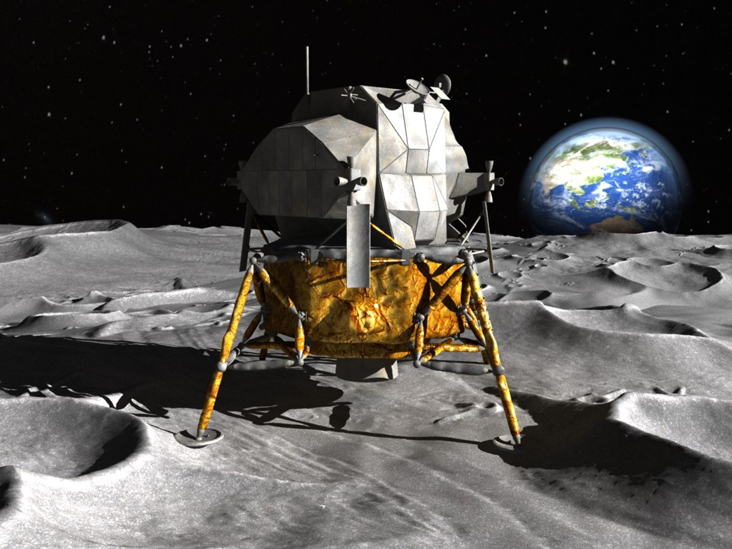 3d Nasa Apollo Lunar Model