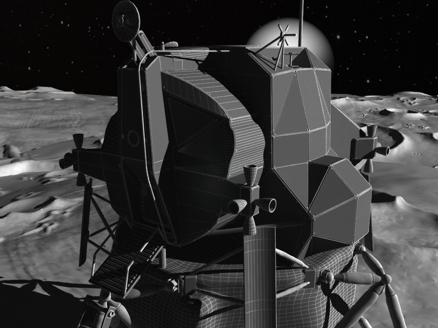 3d Nasa Apollo Lunar Model