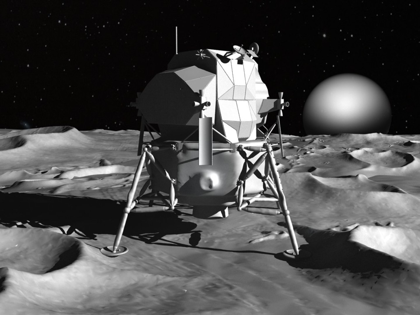 3d Nasa Apollo Lunar Model