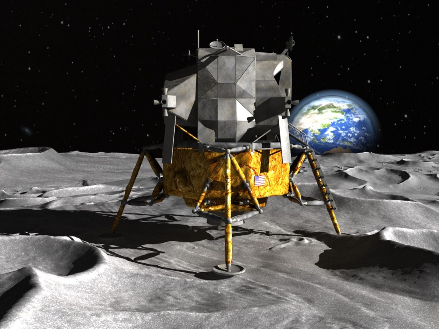 3d Nasa Apollo Lunar Model