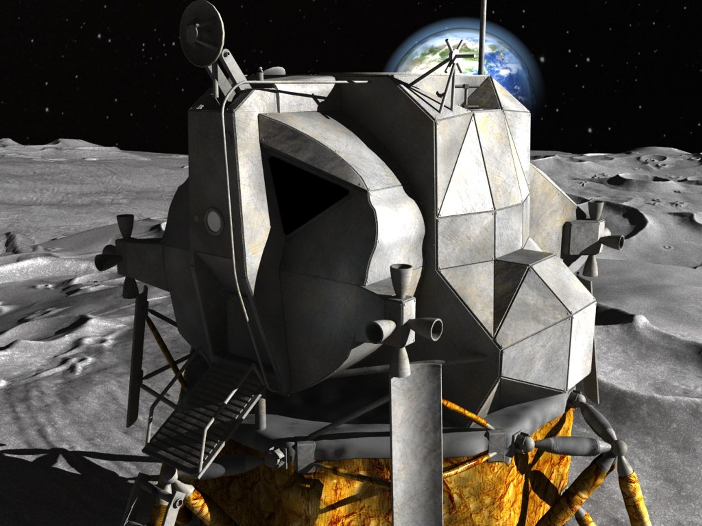 3d Nasa Apollo Lunar Model